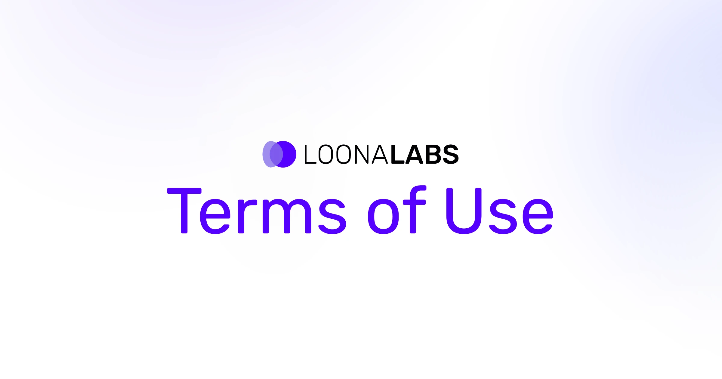 Terms of Use - LoonaLabs